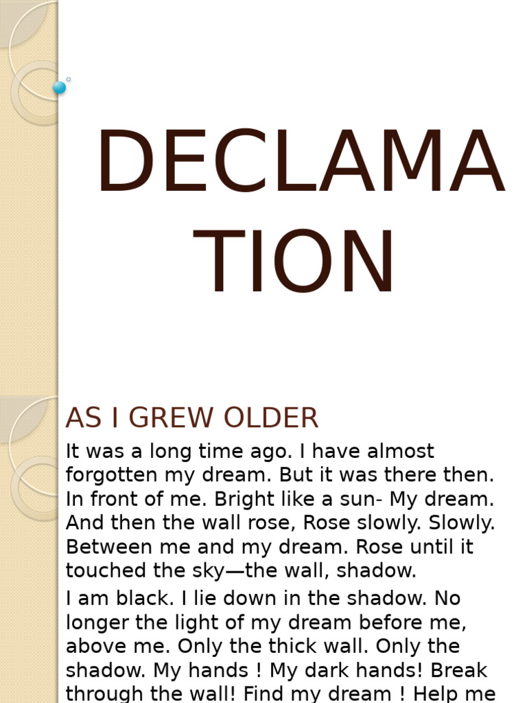 As I Grew Older | PDF