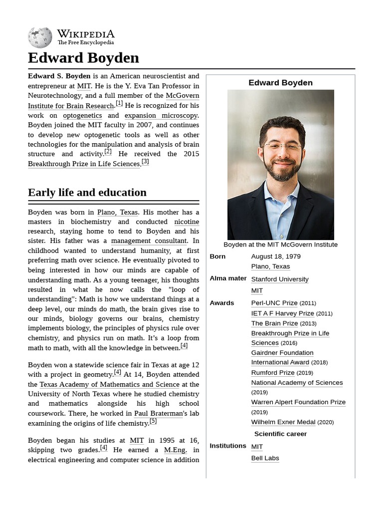 Edward_Boyden | PDF | Neuroscience