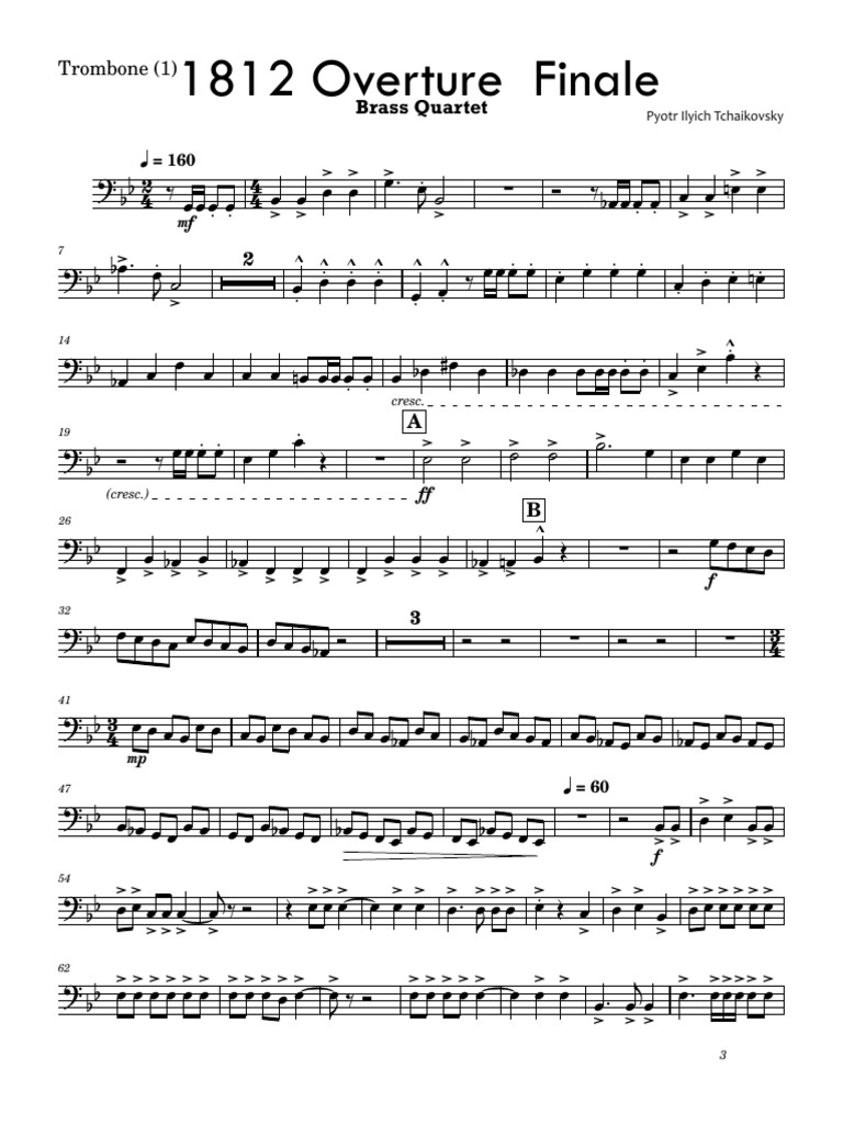 Tchaikovsky 1812 Overture Finale | PDF | Symphony Orchestras | Musical ...