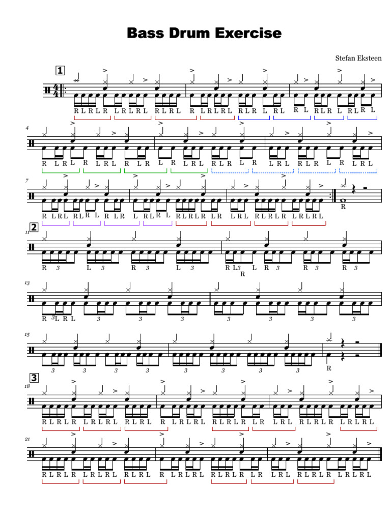 Double Bass Drum Exercise | PDF