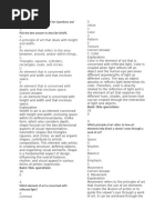 Art I Final Exam Overview | PDF | Color | Vision