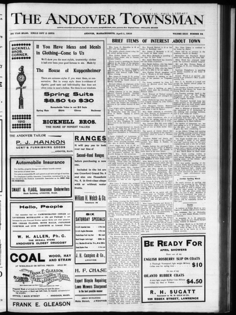 Andover Townsman (April 1910) | PDF