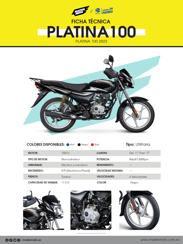 Mastermoto Platina-100 | PDF