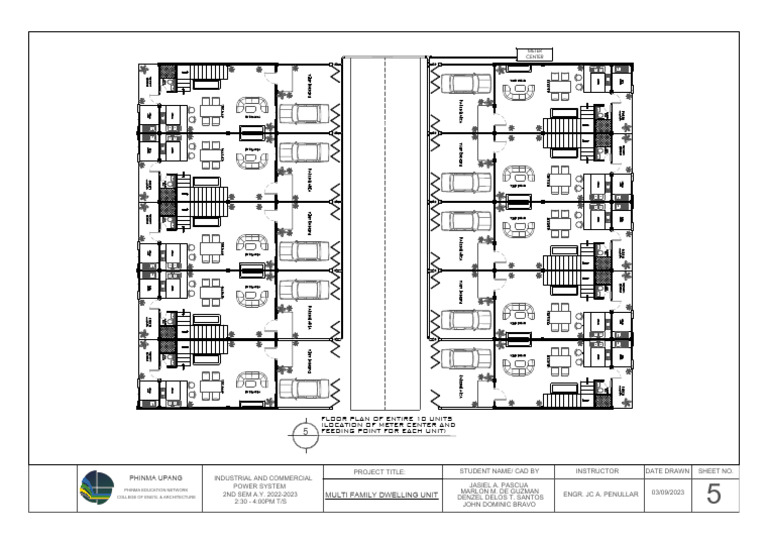 Meter Center Floor Plan for 10 Units | PDF