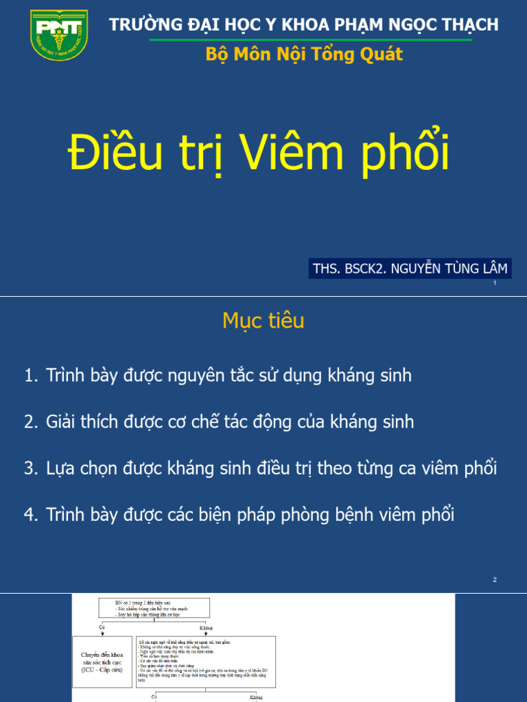 Y4 Dieu Tri Viem Phoi | PDF