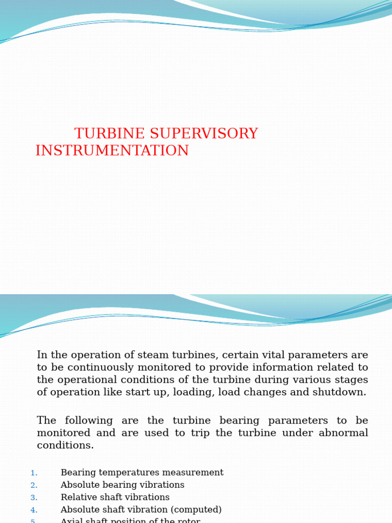Turbine Supervisory | PDF | Turbine | Accelerometer