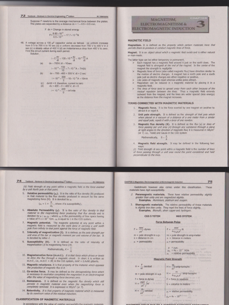 Ch3 Electromagnetism | PDF