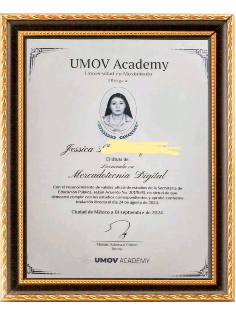 Título Universitario UMOV | PDF