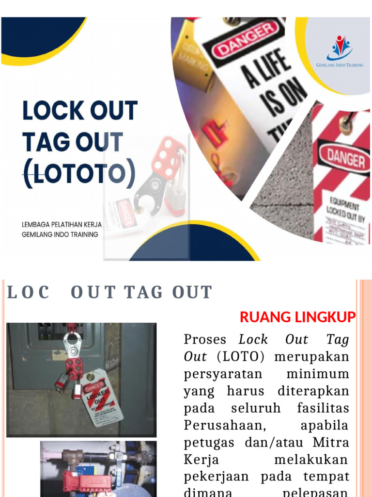 Prosedur Lock Out Tag Out (LOTO) | PDF
