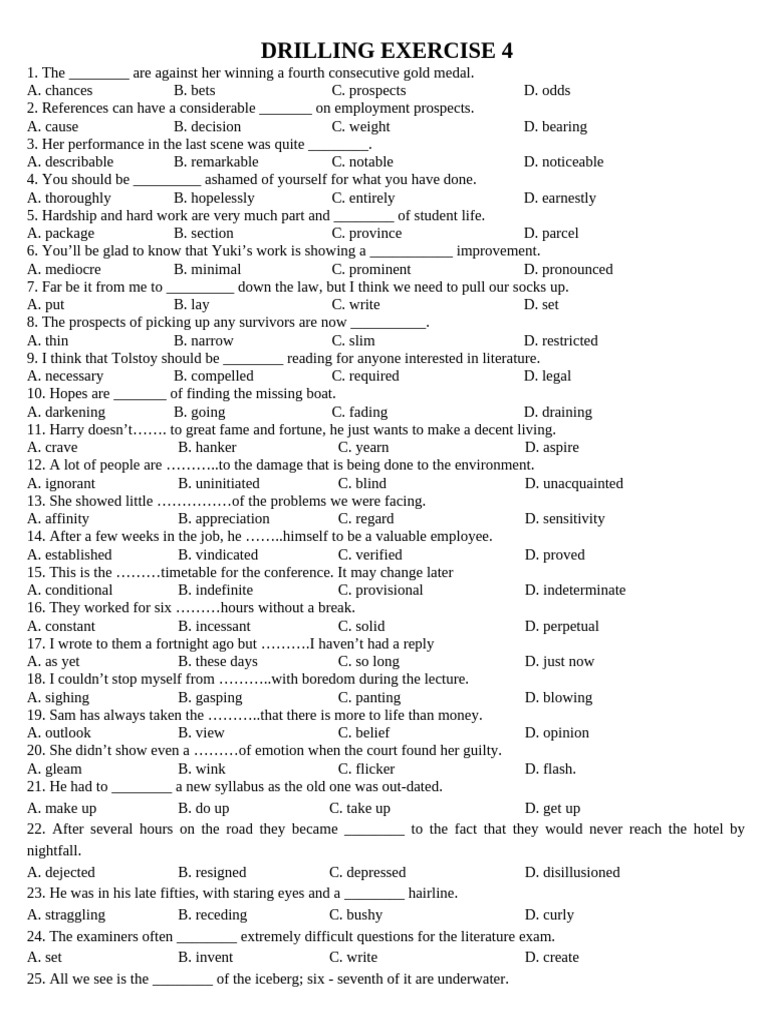 DRILLING-EXERCISE-4 | PDF