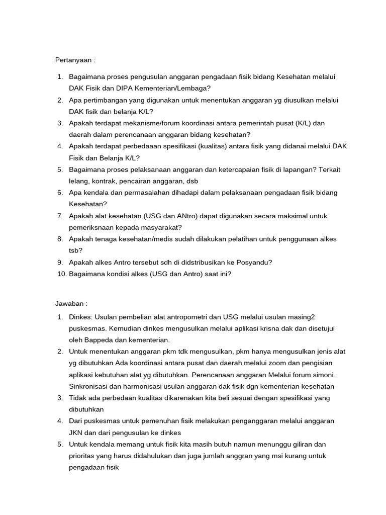 Monev Kemenkeu Usg&antro | PDF