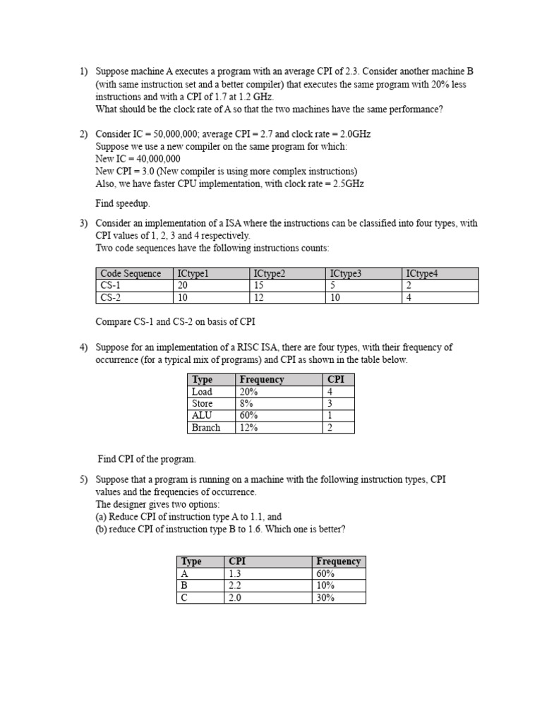 CAO-Word Problems Performance | PDF