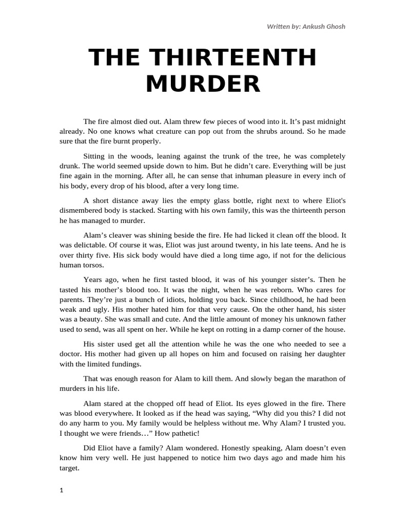 The Thirteenth Murder | PDF