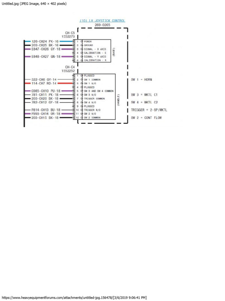 LH Joystick Control Schematic | PDF