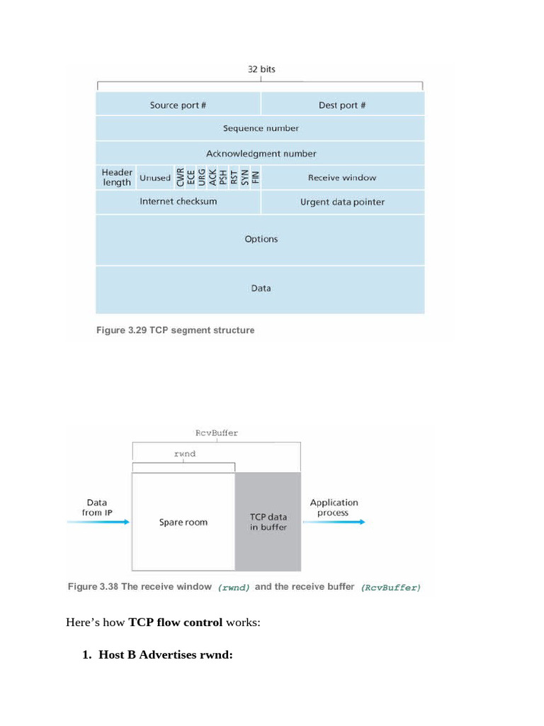 TCP Flow Control | PDF