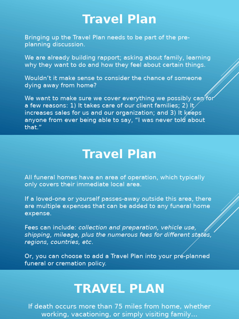 Travel Plan | PDF