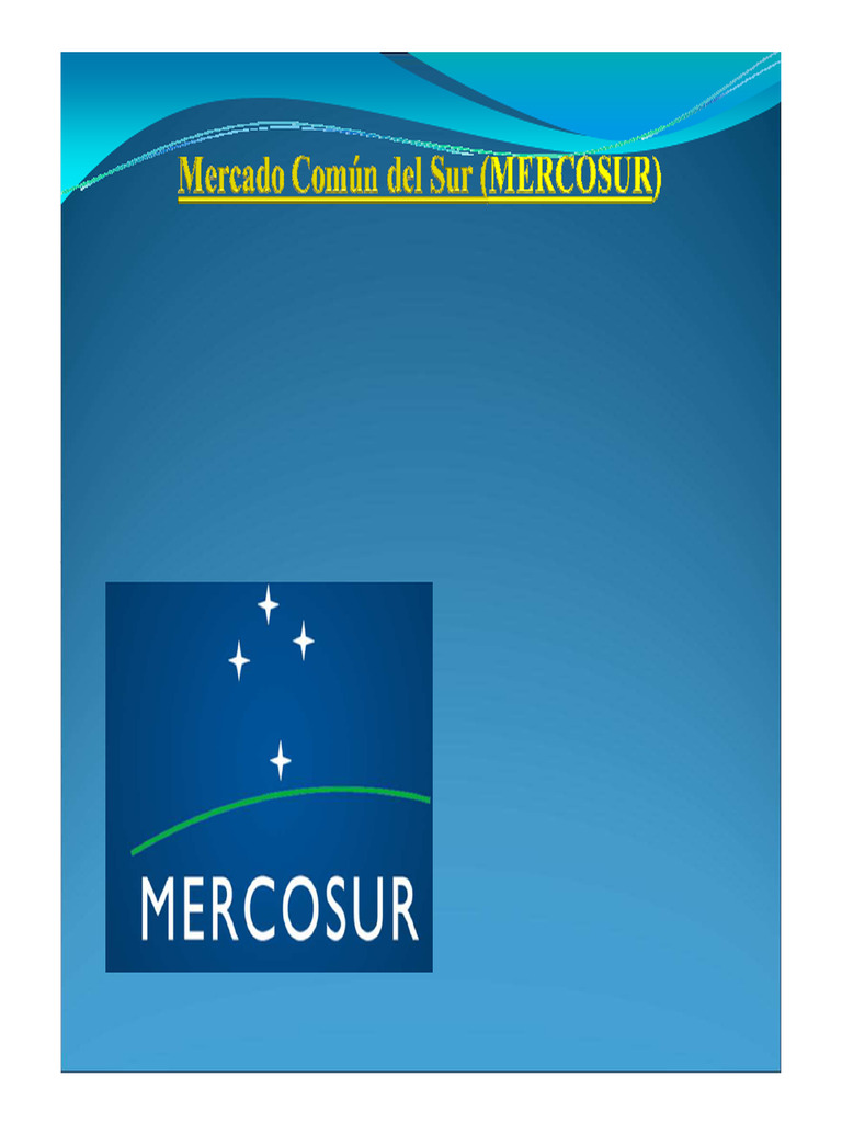 Mecanismos de Integracion MERCOSUR | PDF