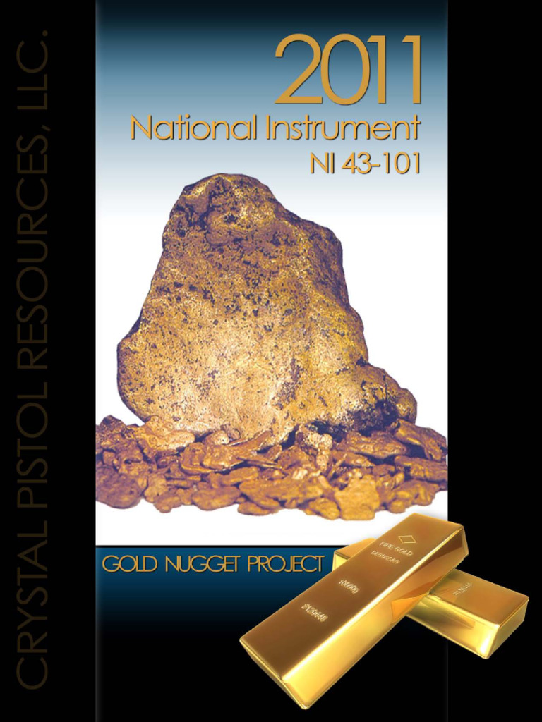 Metal 43-101 Gold Nugget Placer | PDF | Rock (Geology) | Mining