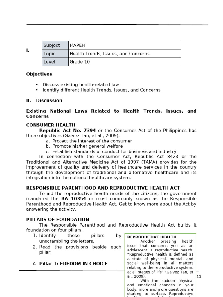 Mapeh 10 - Modules and Activity | PDF | Hiv/Aids | Drugs