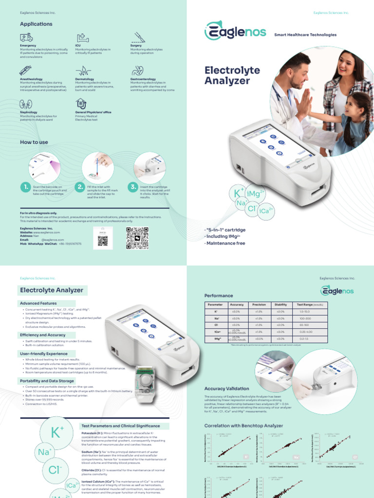Eaglenos-Electrolyte-YL Brochure | PDF | Sodium | Chloride