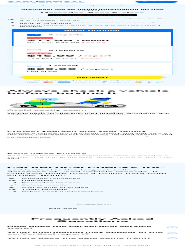Precheck CarVertical | PDF