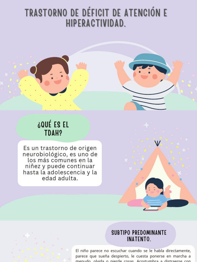 TDAH Trastorno del desarrollo del sujeto con discapacidad intelectual | PDF | Desorden ...