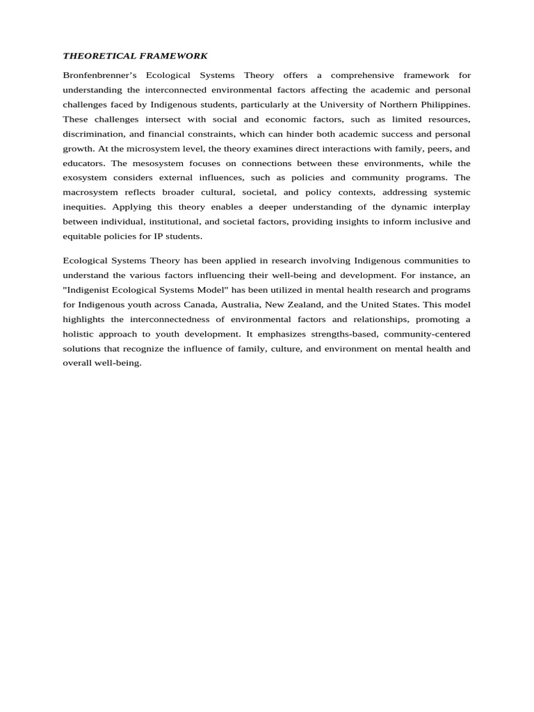 Theoretical Framework | PDF