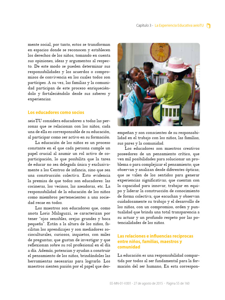 Los Educadores Como Socios | PDF | Experiencia | Pensamiento