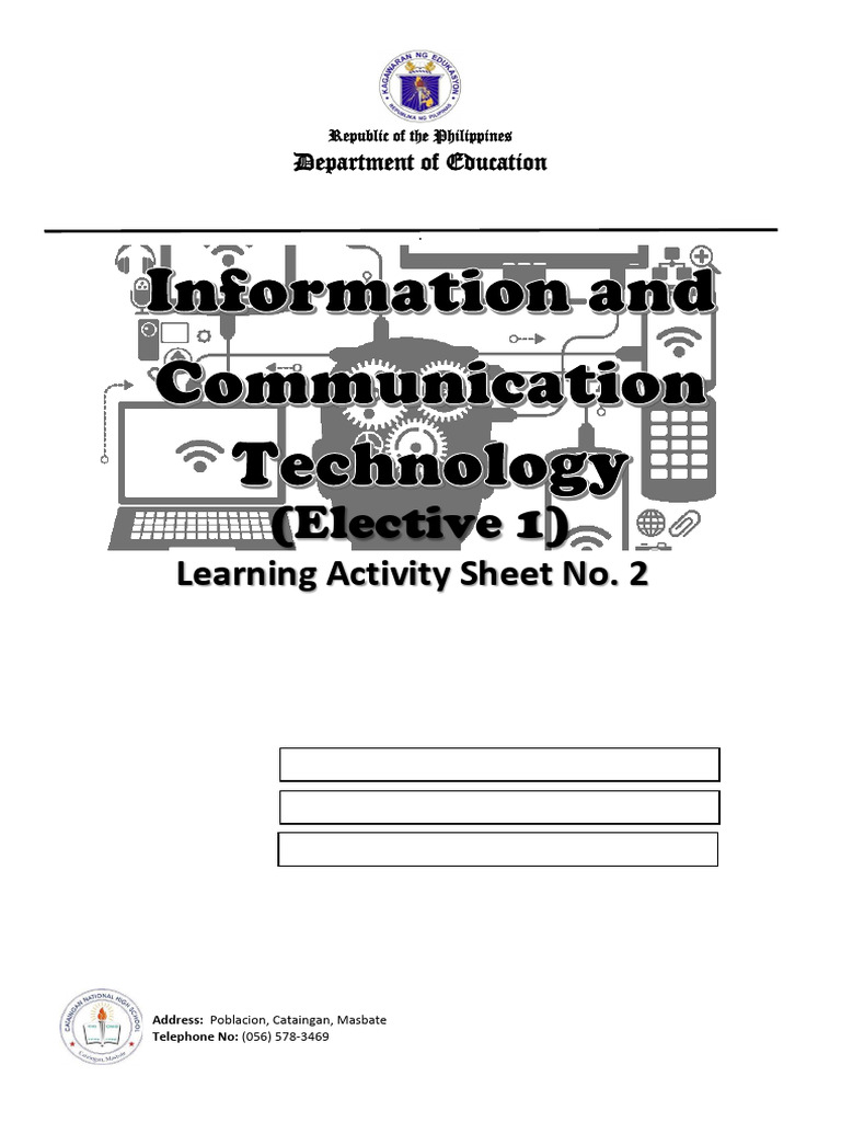 Ict Las2 Pdf Computer Keyboard Input Output