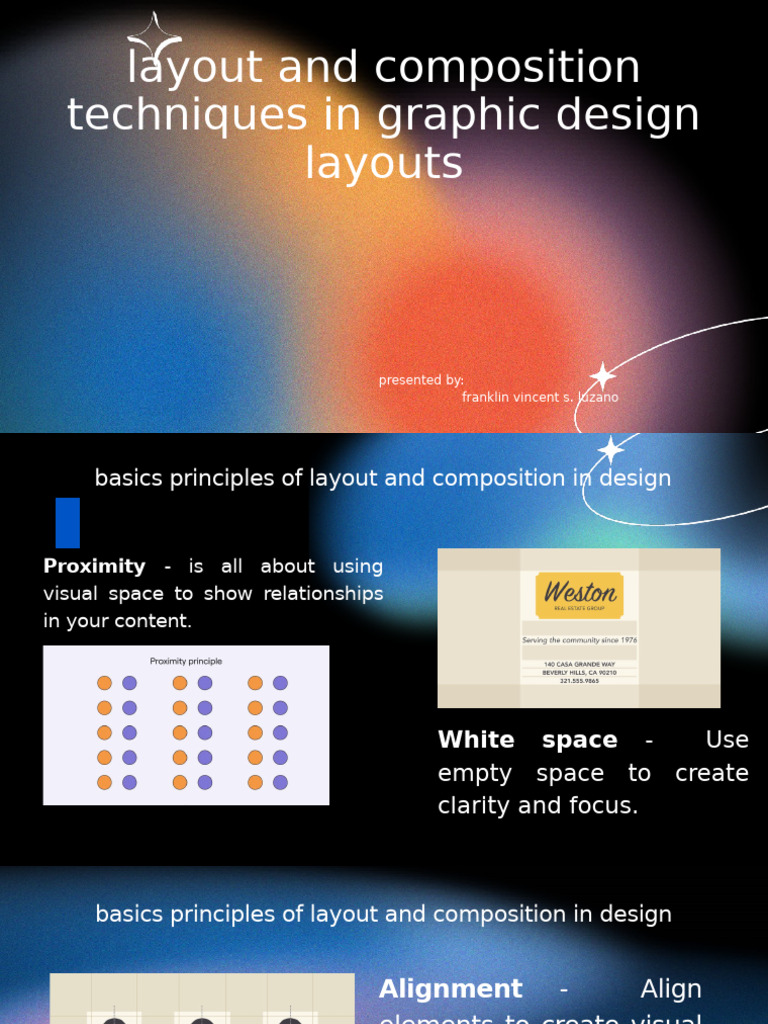 Layout and Composition Techniques in Graphic Design Layouts | PDF ...