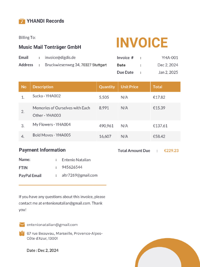 Invoice | PDF