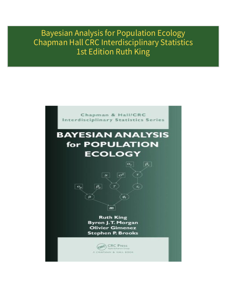 Bayesian Analysis For Population Ecology Chapman Hall CRC Interdisciplinary Statistics 1st ...
