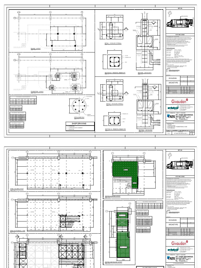 Structural Shop Drawing Overview | PDF | Concrete | Composite Material