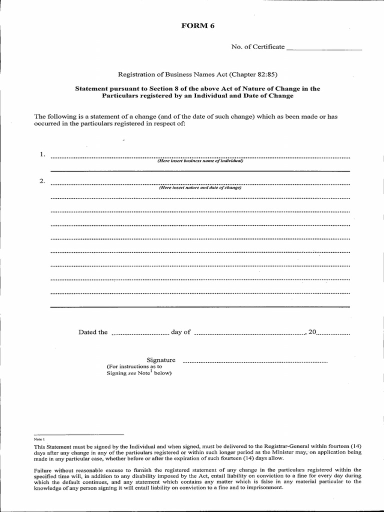 Form 6 | PDF