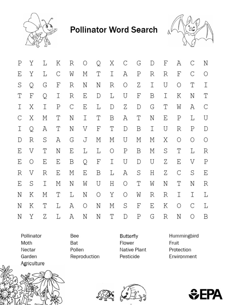 Pollinator Word Search | PDF