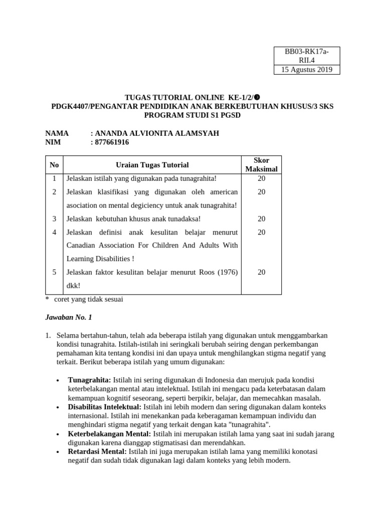 Tugas 3 (Matkul 2) | PDF