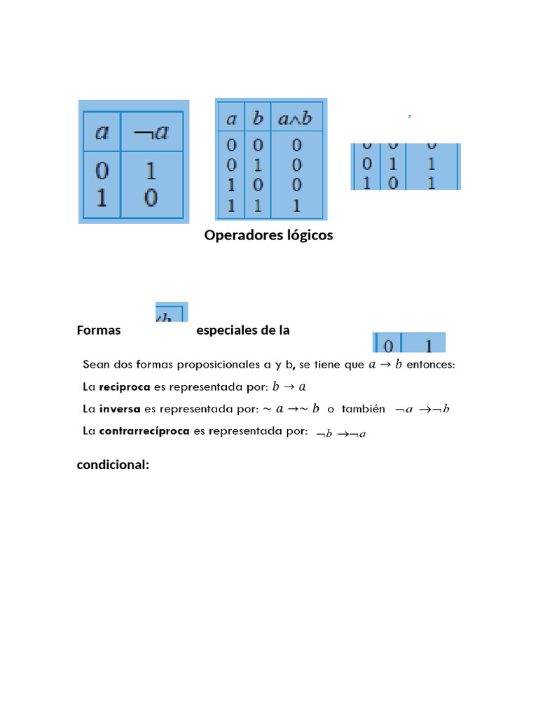 Operadores Lógicos | PDF
