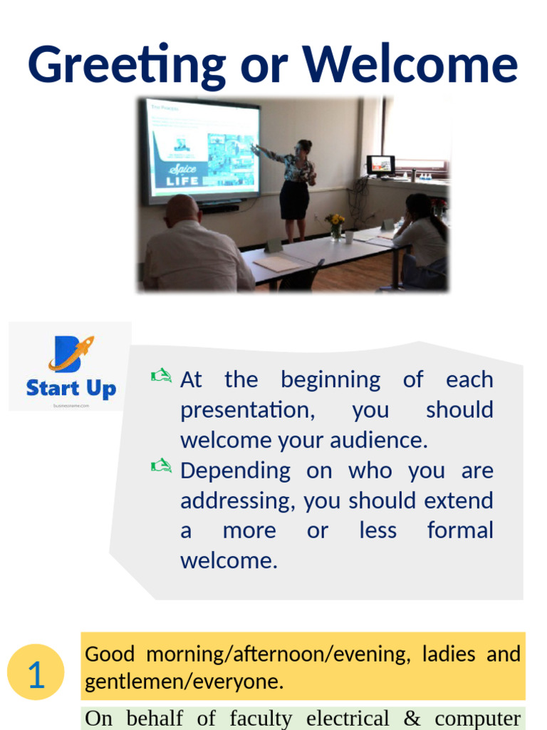 Presentation Introduction Guide | PDF | Chart | Human Communication