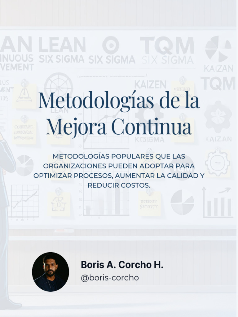 Metodolog as de La Mejora Continua 1731038030 | PDF | Lean Manufacturing | Six Sigma