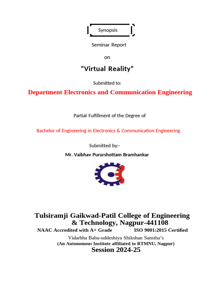 Ashish seminar | PDF | Virtual Reality | Augmented Reality