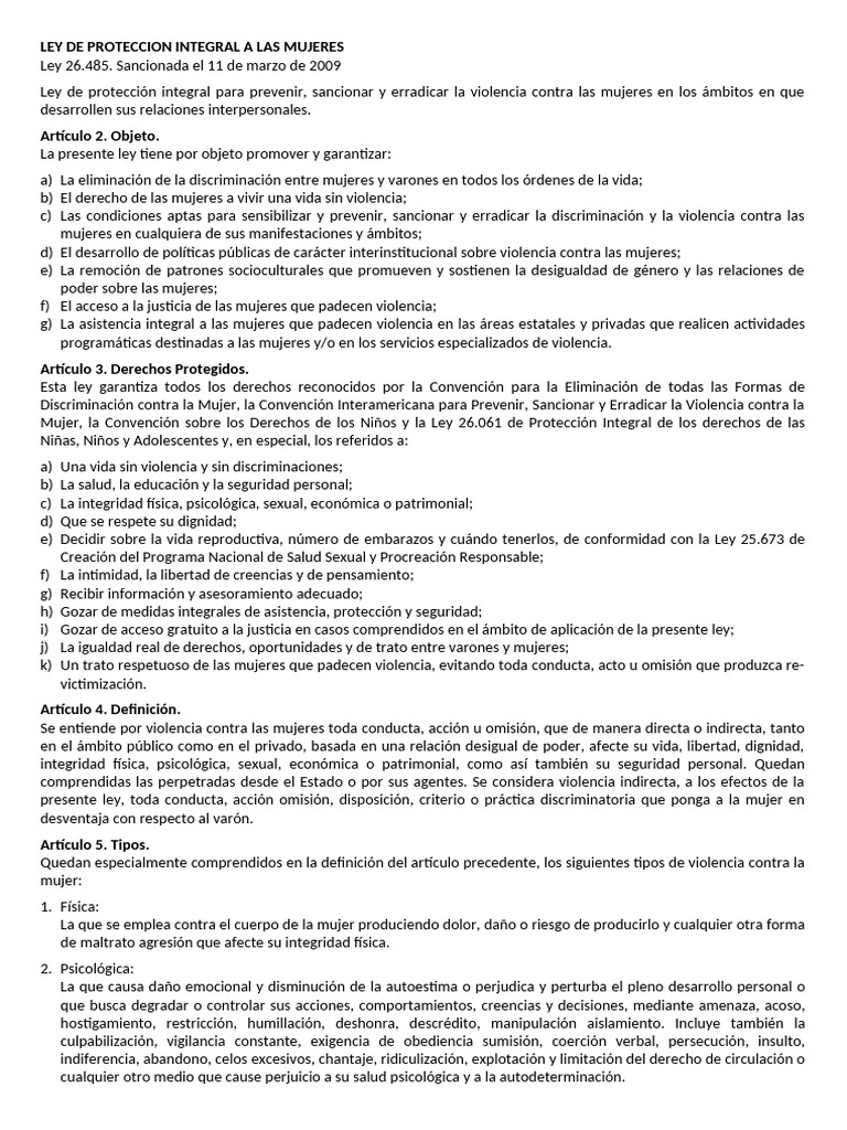 Ley Violencia Género | PDF | La violencia contra las mujeres | Violencia