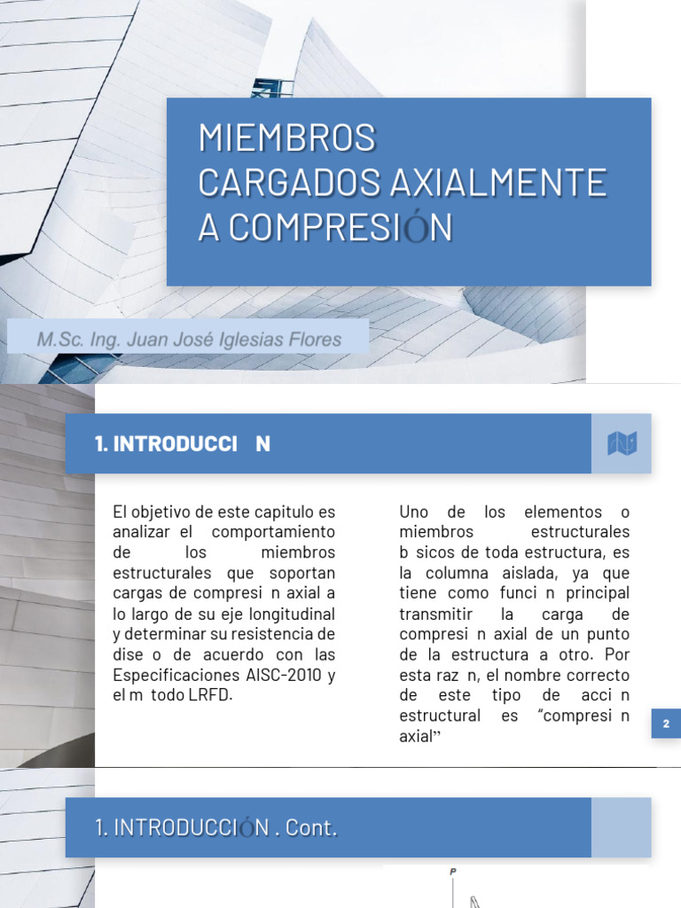 Compresion Axial | PDF | Pandeo | Columna