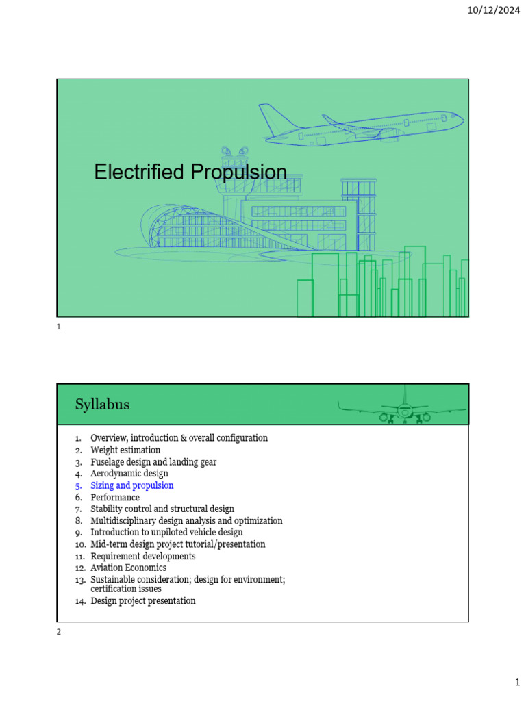 Notes 5b-Advanced-aircraft-design-E-propulsion | PDF | Fuel Cell ...