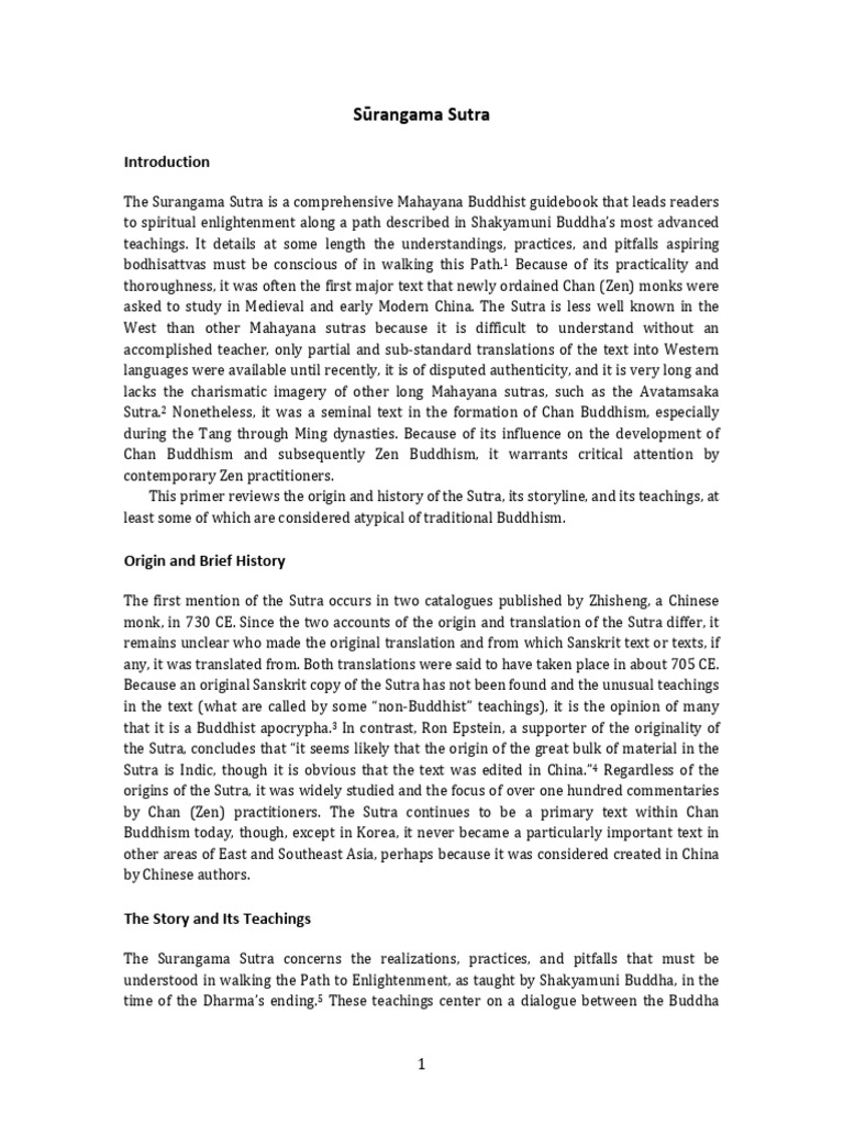 Surangama | PDF | Mahayana | Zen