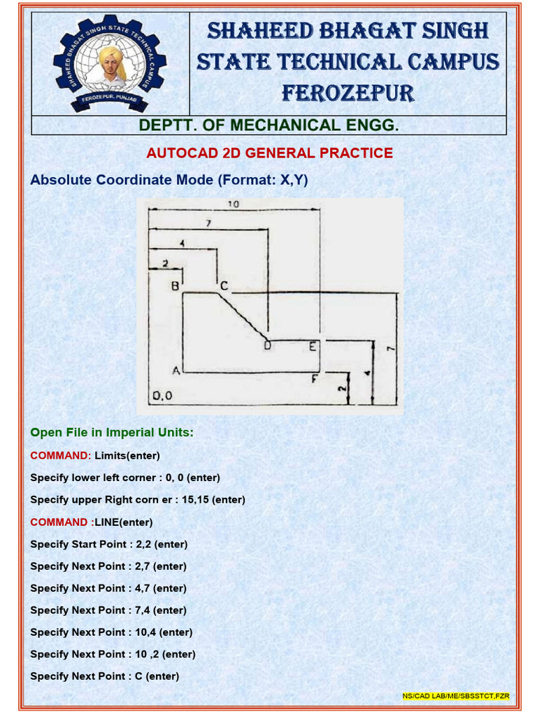 2D Drawings For General Practice Autocad | PDF | Ellipse | Circle