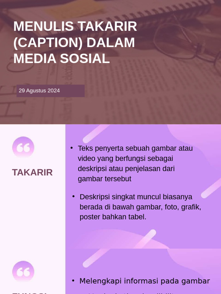 Menulis Takarir | PDF