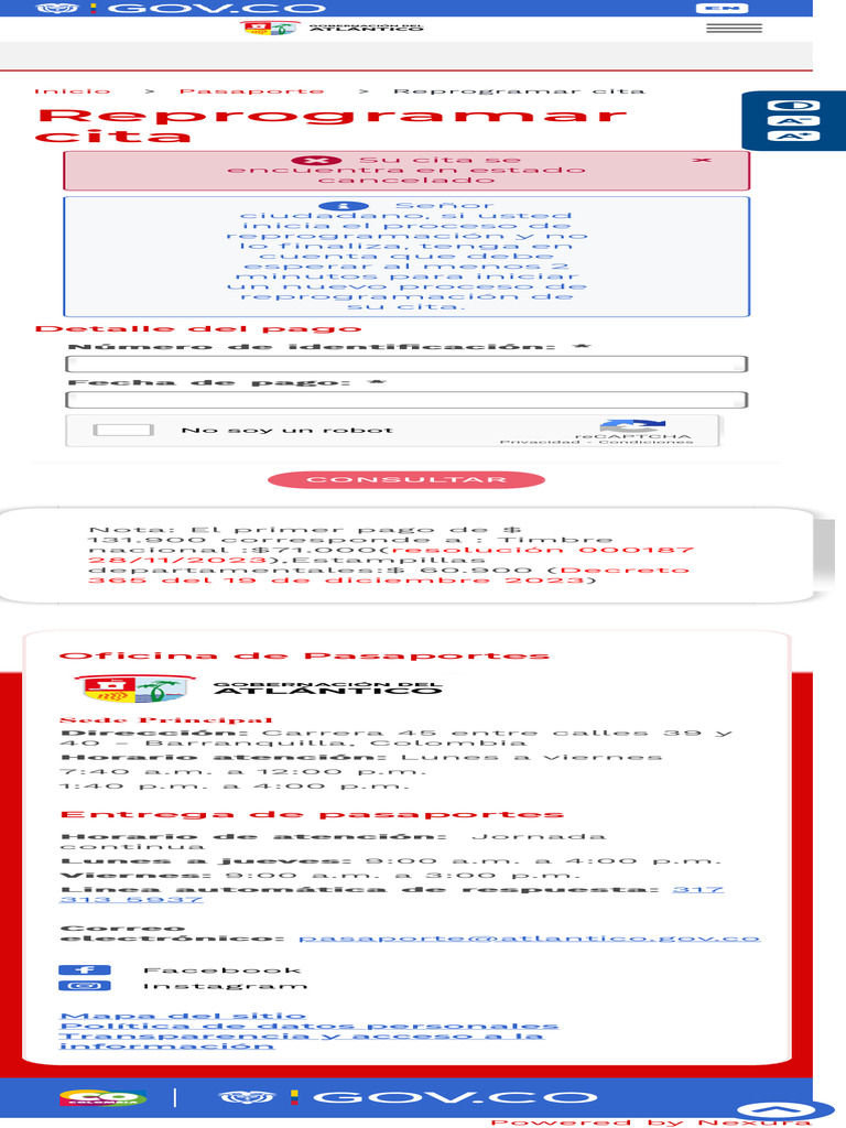 Reprogramar Cita | PDF