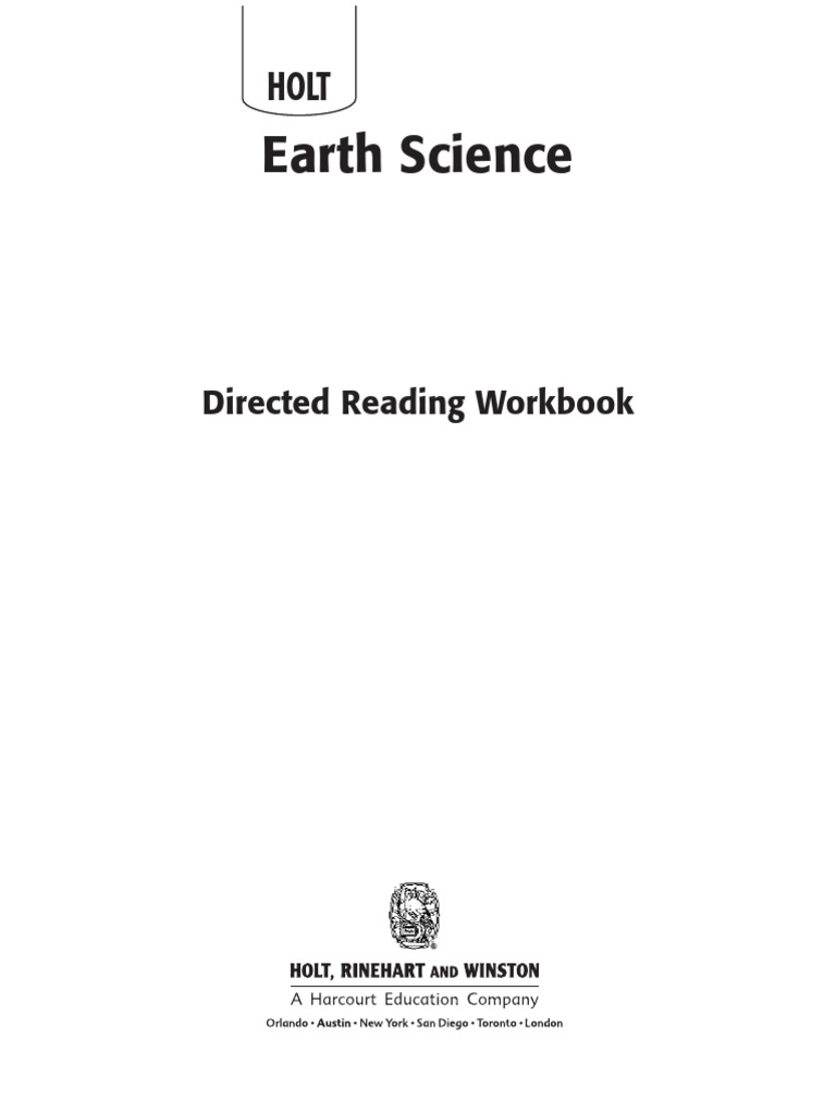 ES - Holt ES Text - Directed Reading Workbook | PDF | Measurement ...