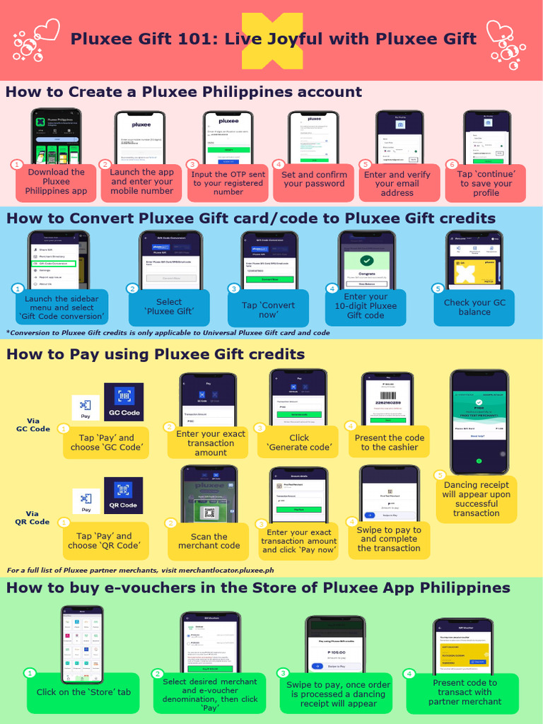 Using Pluxee Gift Cards in Philippines | PDF | Qr Code | Software
