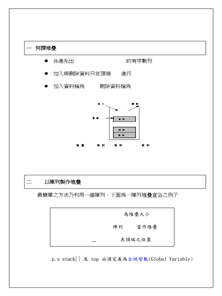 Data Structures (Stacks) | PDF